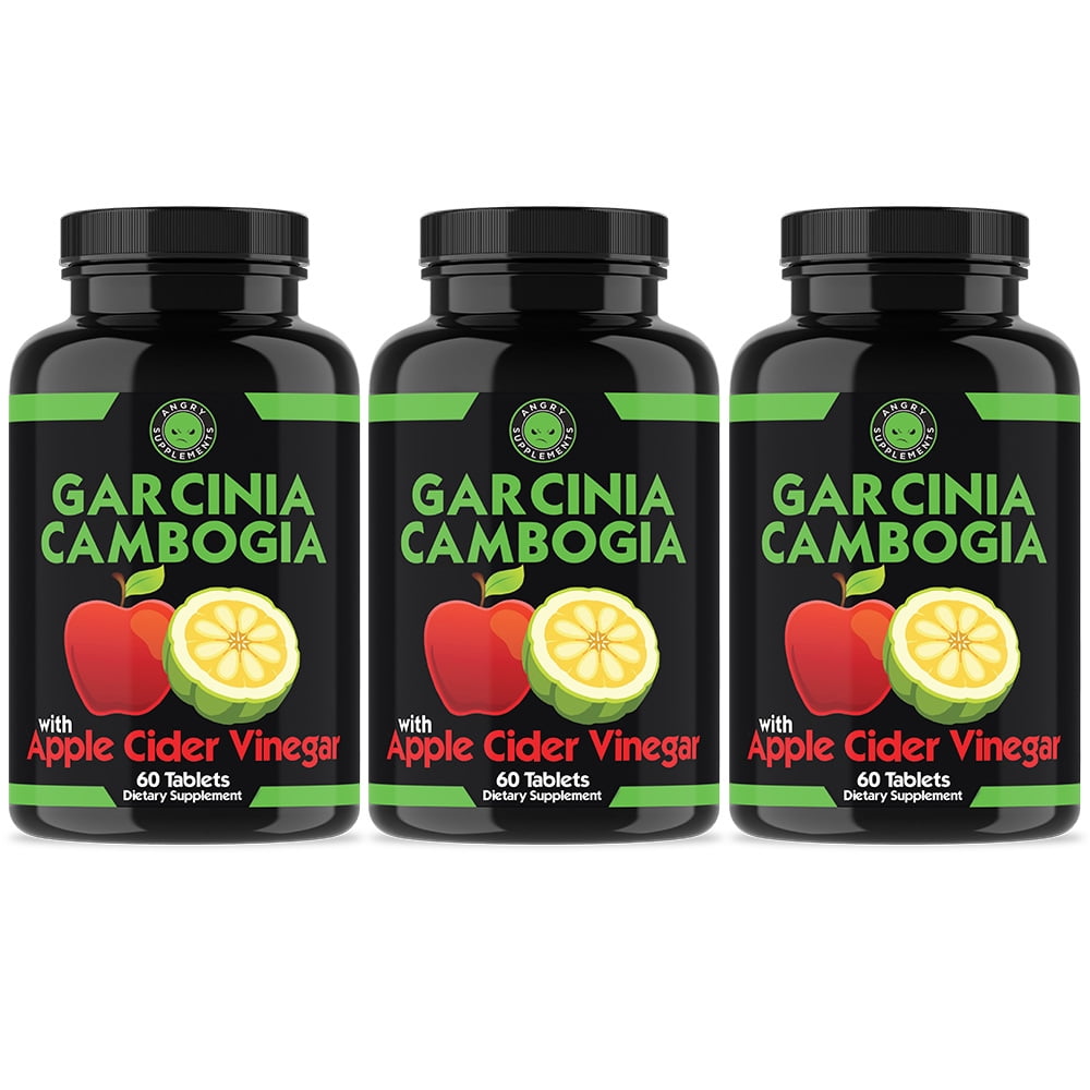 Angry Supplements Garcinia with Apple Cider Vinegar Weight Loss Pills ...