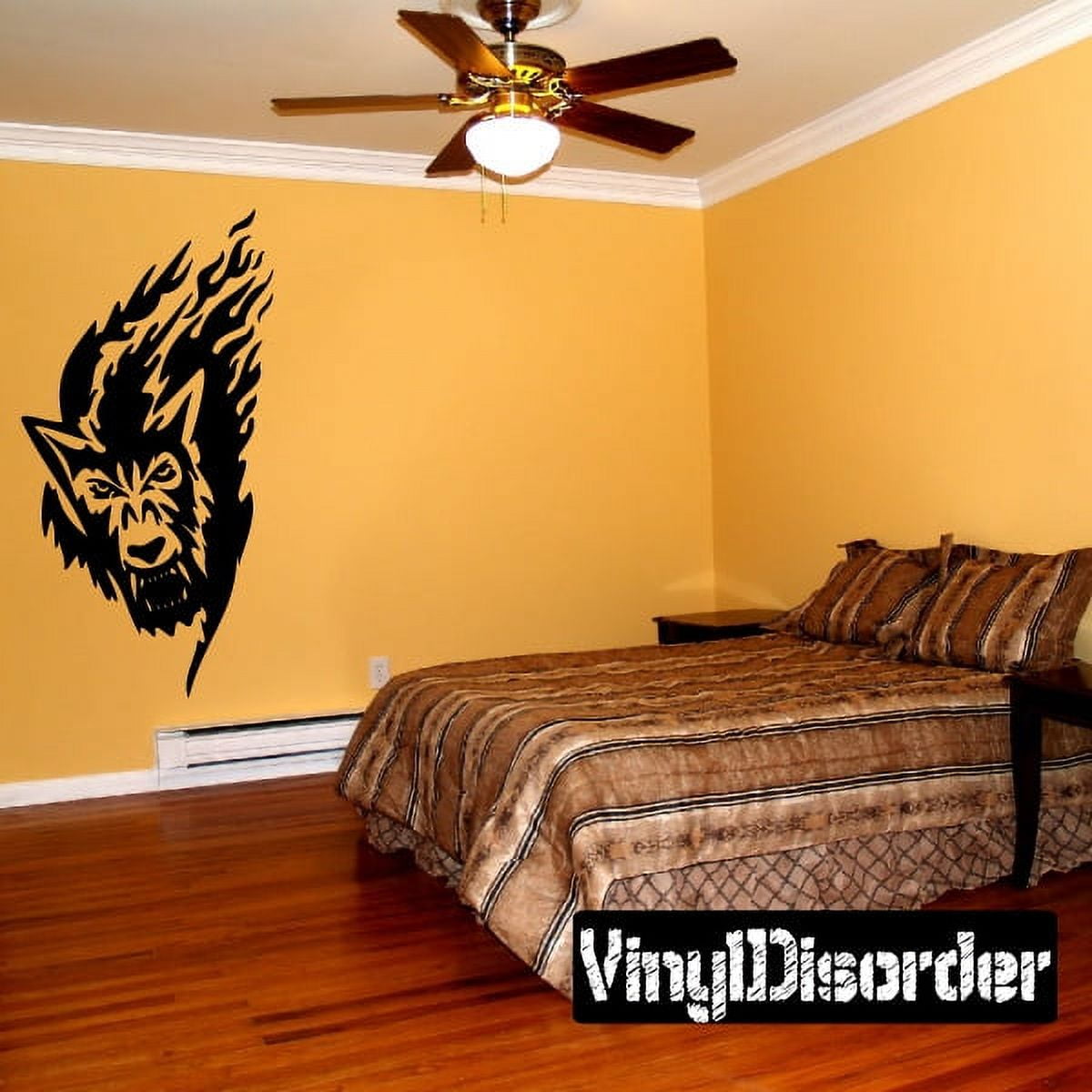 Angry Timber Wolf Decal - 36 Inches - Walmart.com