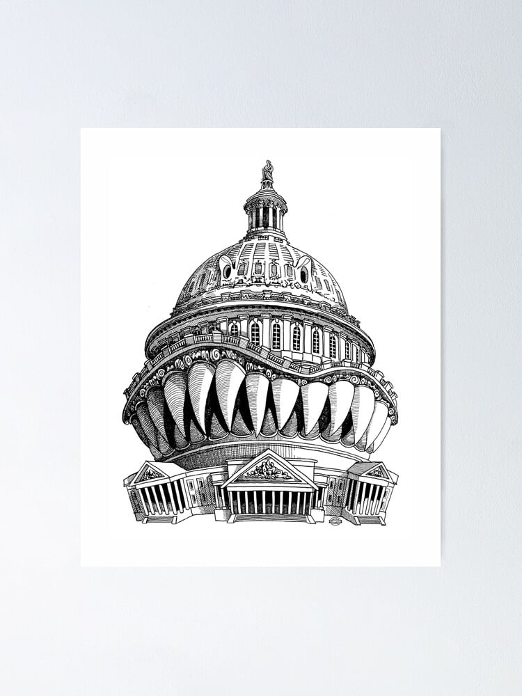 Angry Washington Fashion Art Decor Frame - Walmart.com