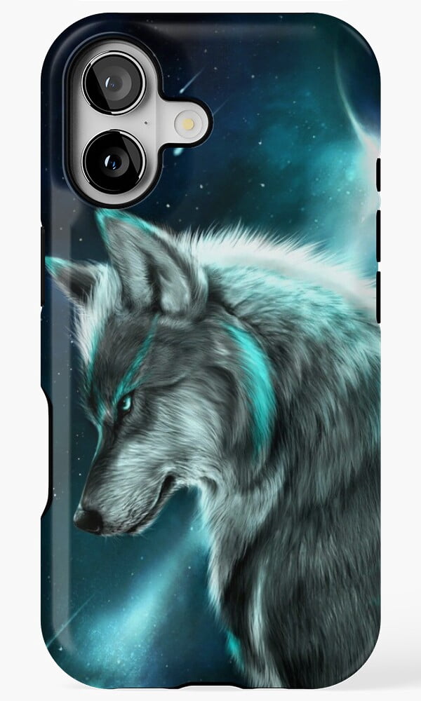Angry Wolf Art Wild Animal Cover Phone Case for iPhone 17 16 15 14 13 ...