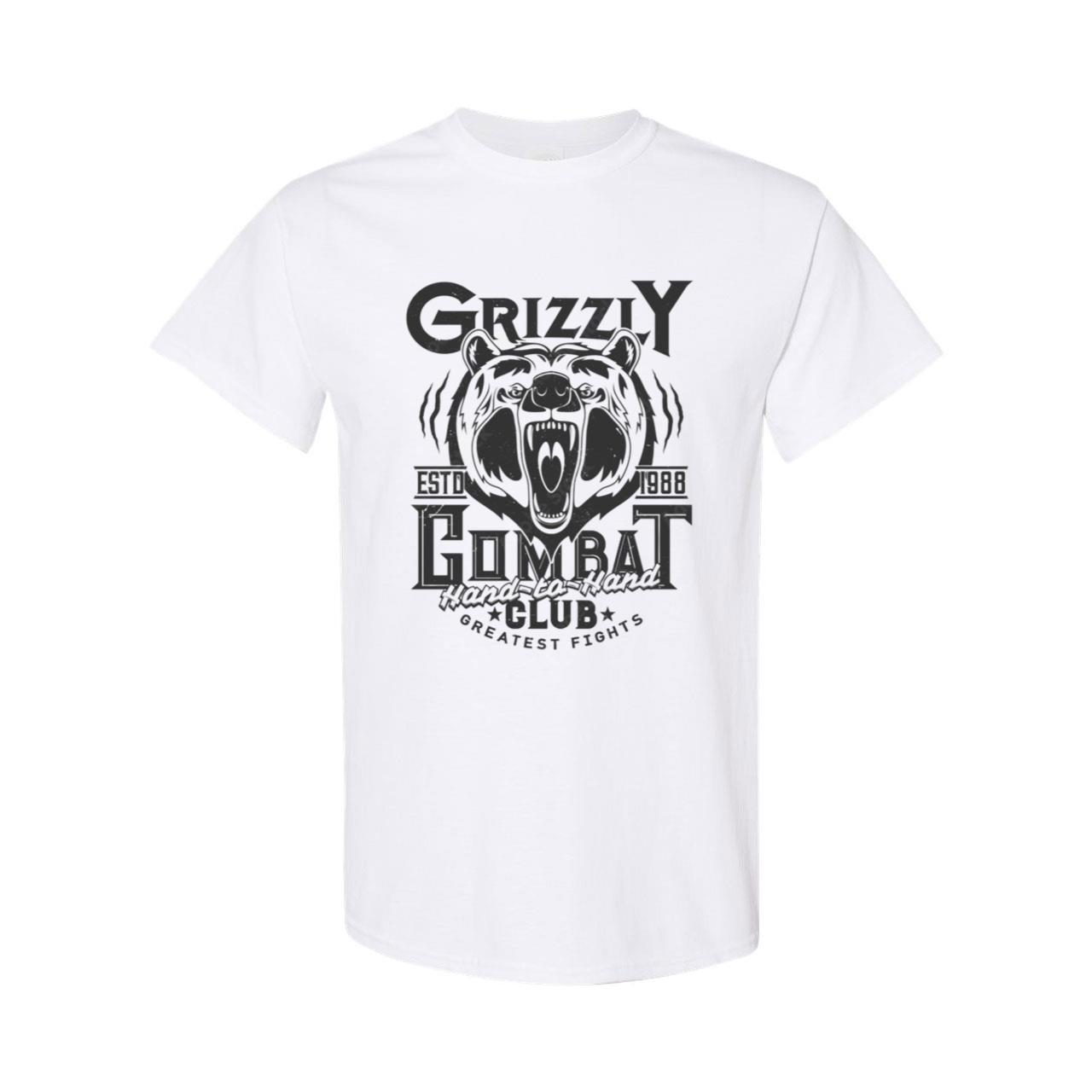 Angry bear mascot t-shirt print vector mockup. Roaring and showing ...