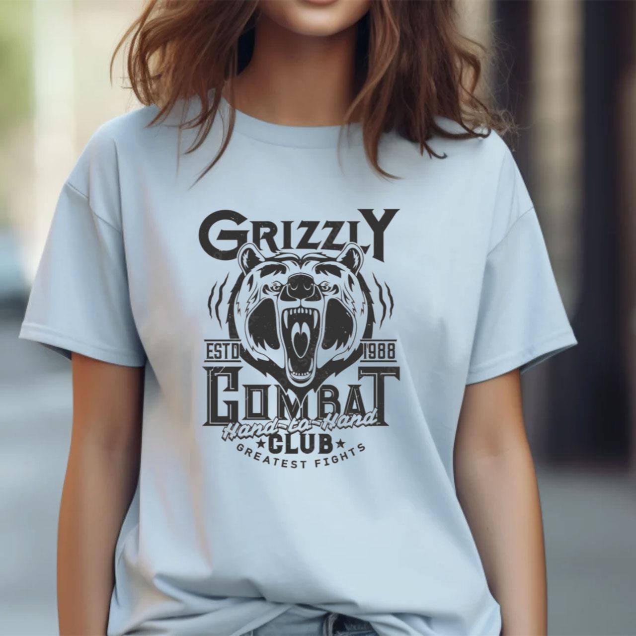 Angry bear mascot t-shirt print vector mockup. Roaring and showing ...