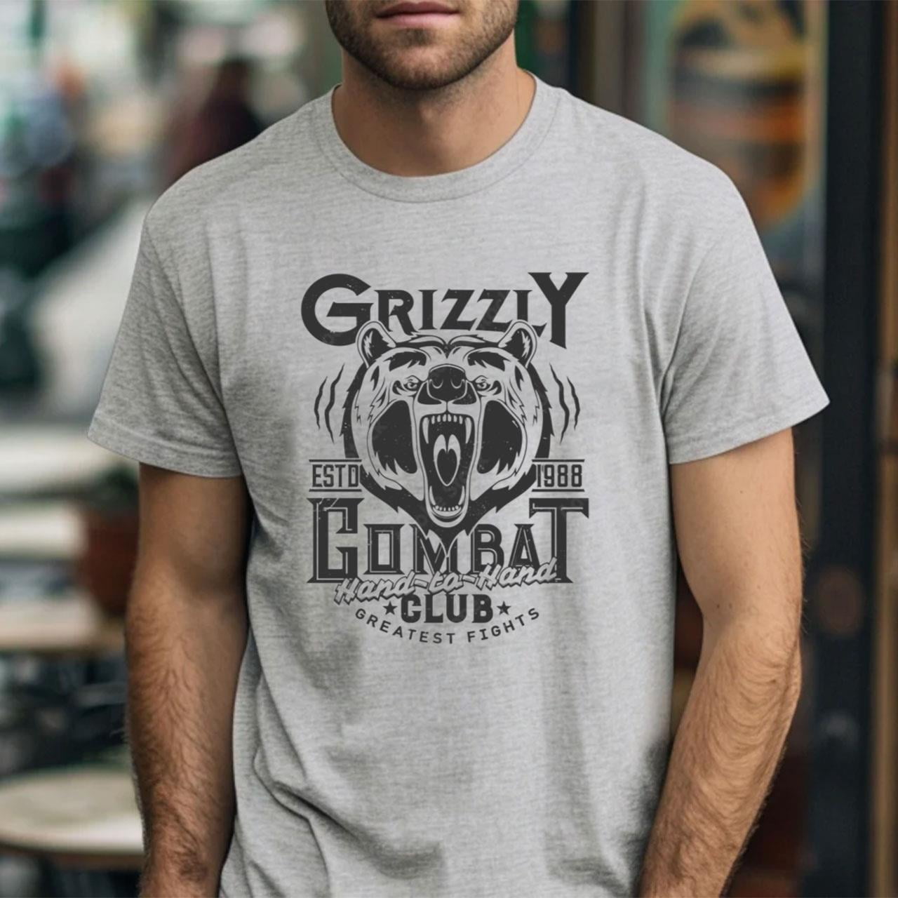 Angry bear mascot t-shirt print vector mockup. Roaring and showing ...