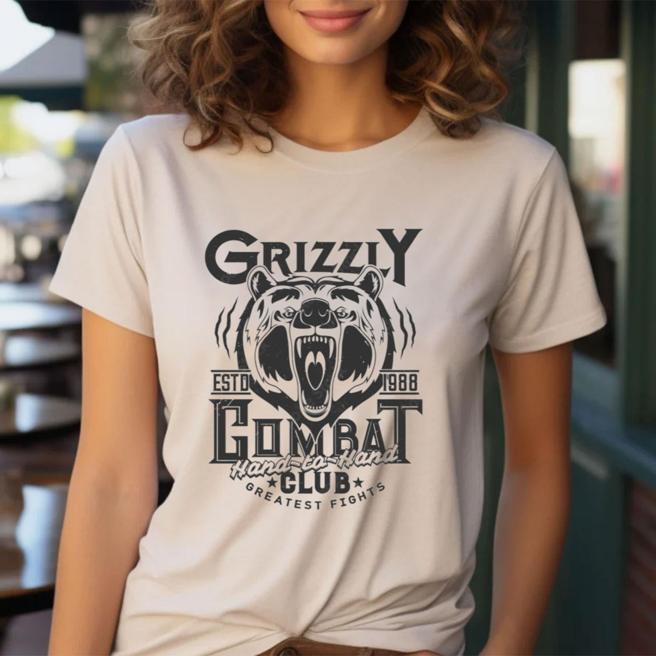 Angry bear mascot t-shirt print vector mockup. Roaring and showing ...