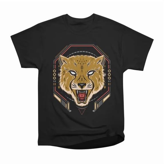 Angry cheetah vector art cheetah illustration T-Shirt Tee Gift For Him ...