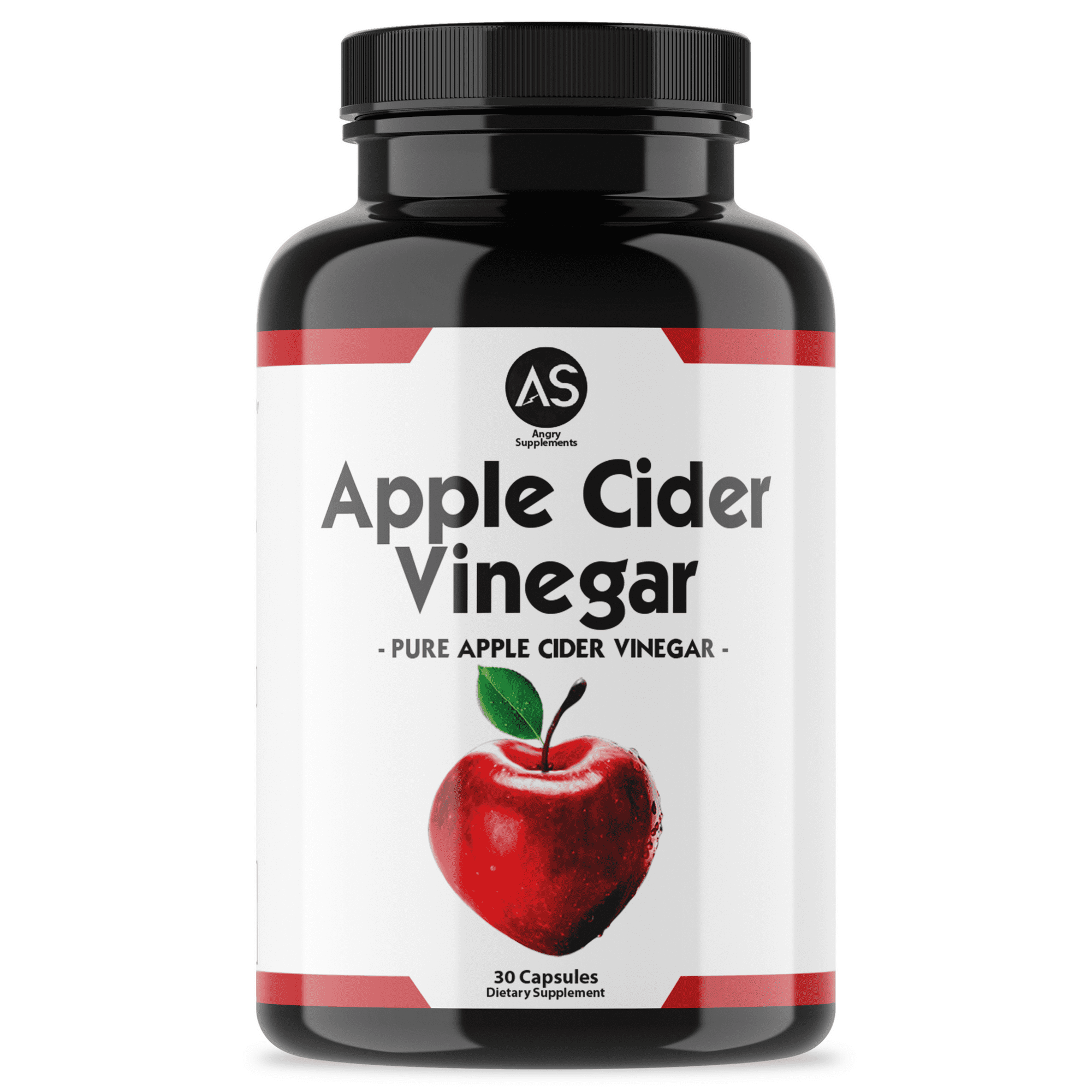 Angry Supplements Just Pure Apple Cider Vinegar Capsules, 1300 mg, 60 ...