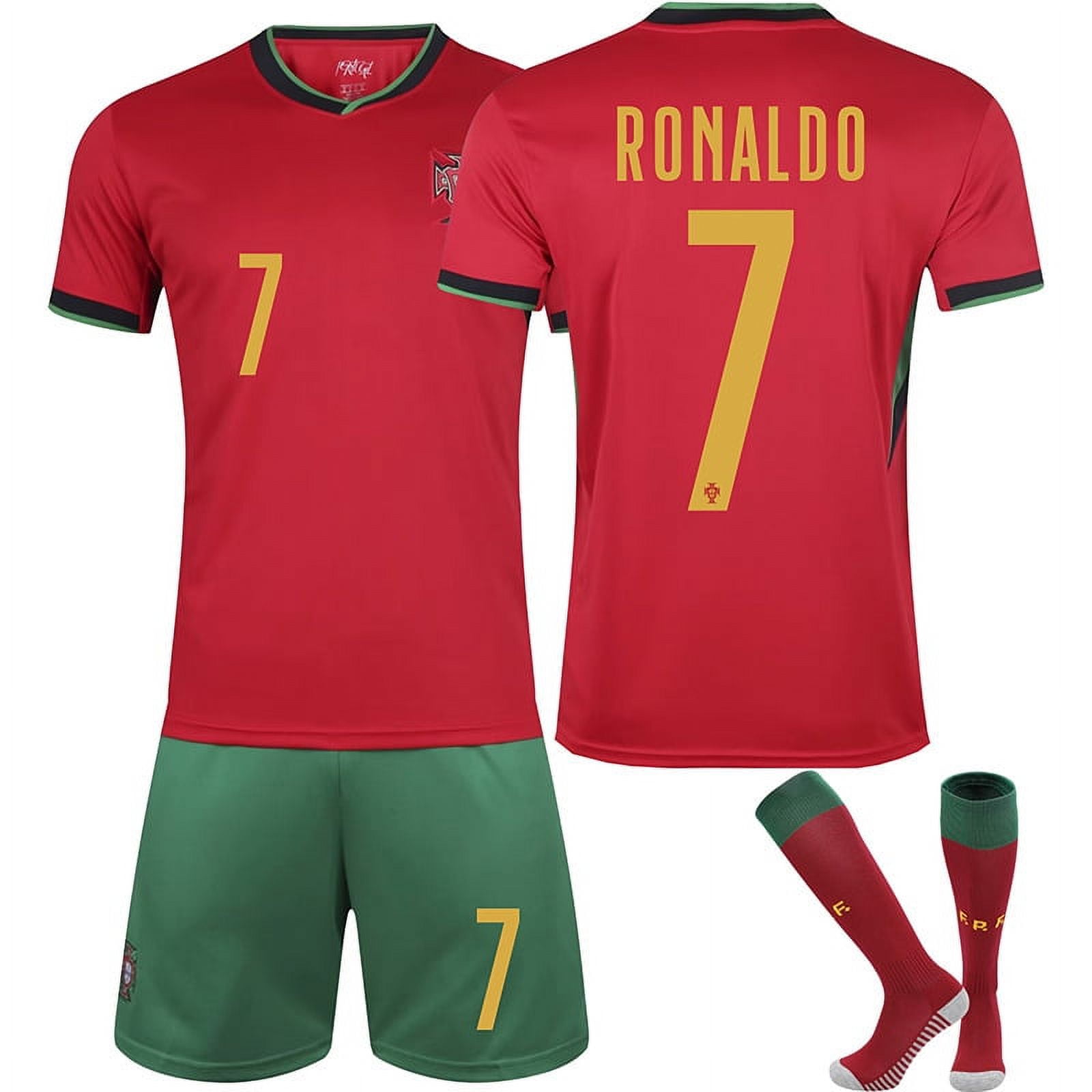 Angsen Mens/Kids 2024-2025 Soccer European Cup Portugal Fans #7 Ronaldo ...