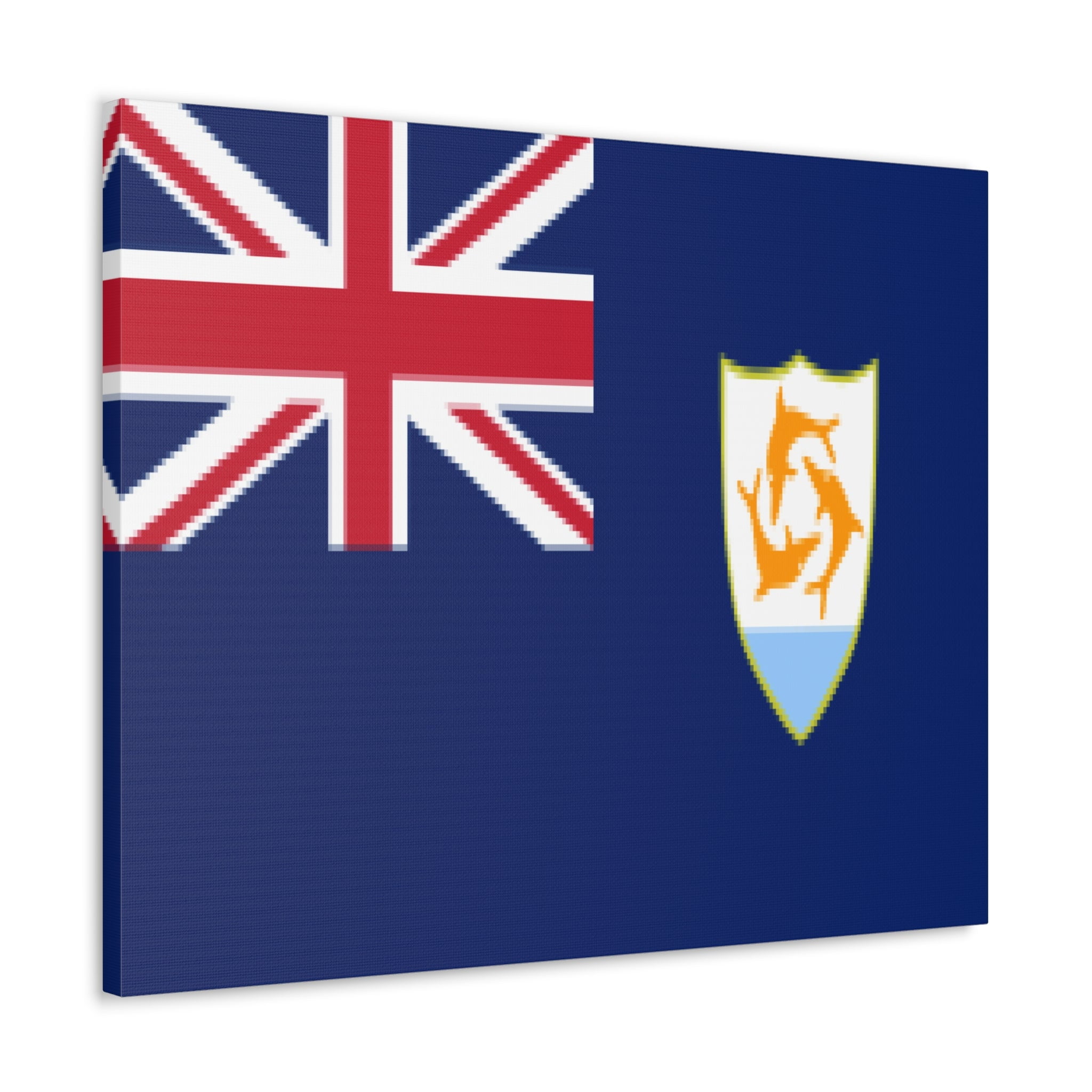 Anguilla Country Flag Canvas Vibrant Wall Art Unframed Home Decor ...