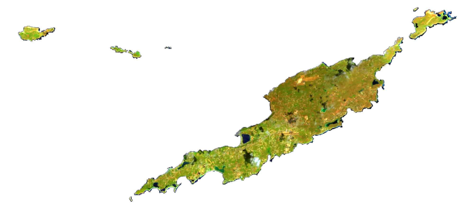 Anguilla Satellite Map GLOSSY POSTER PICTURE PHOTO PRINT BANNER ...