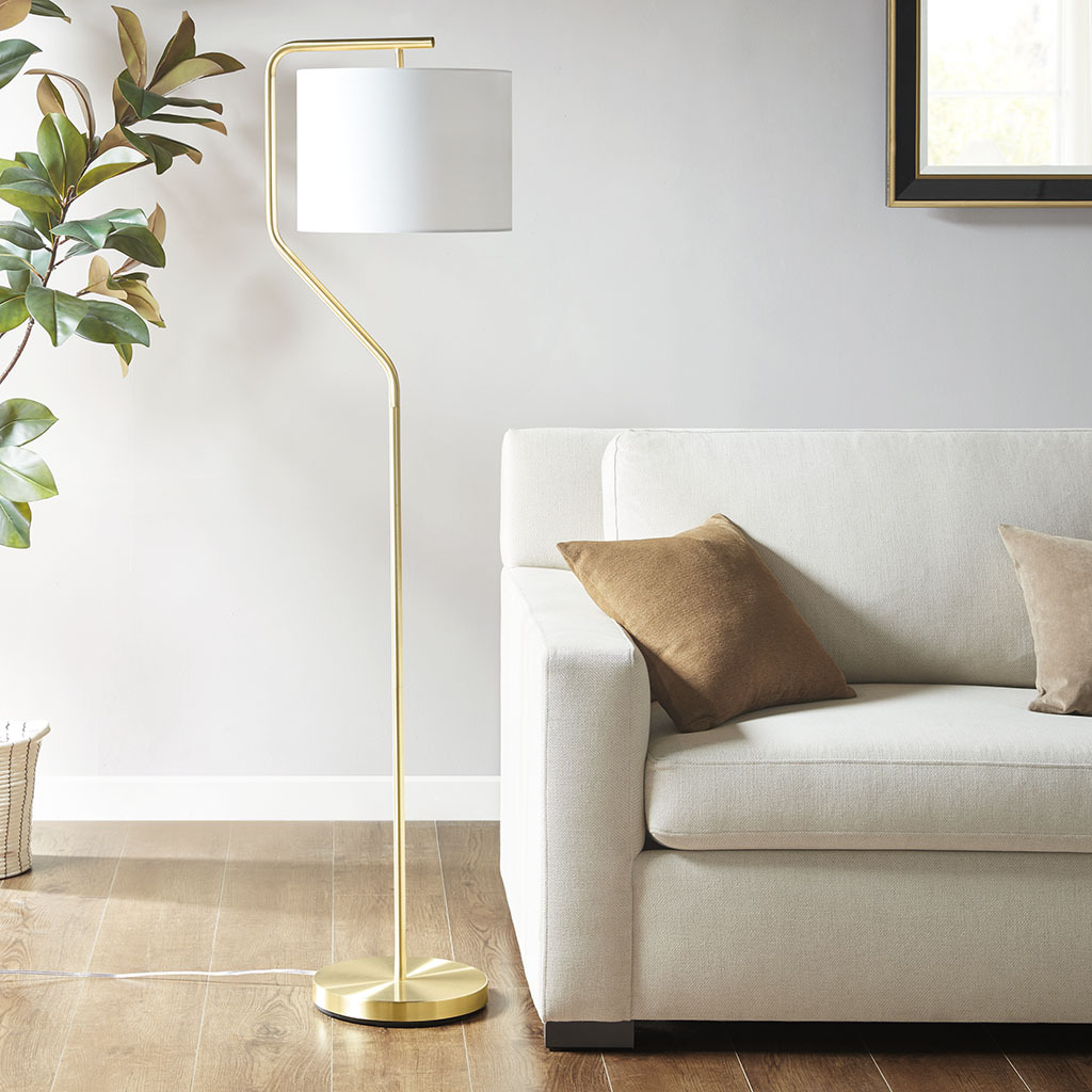 Angular Arched Metal Floor Lamp - Modern Stylish Lighting - Walmart.com