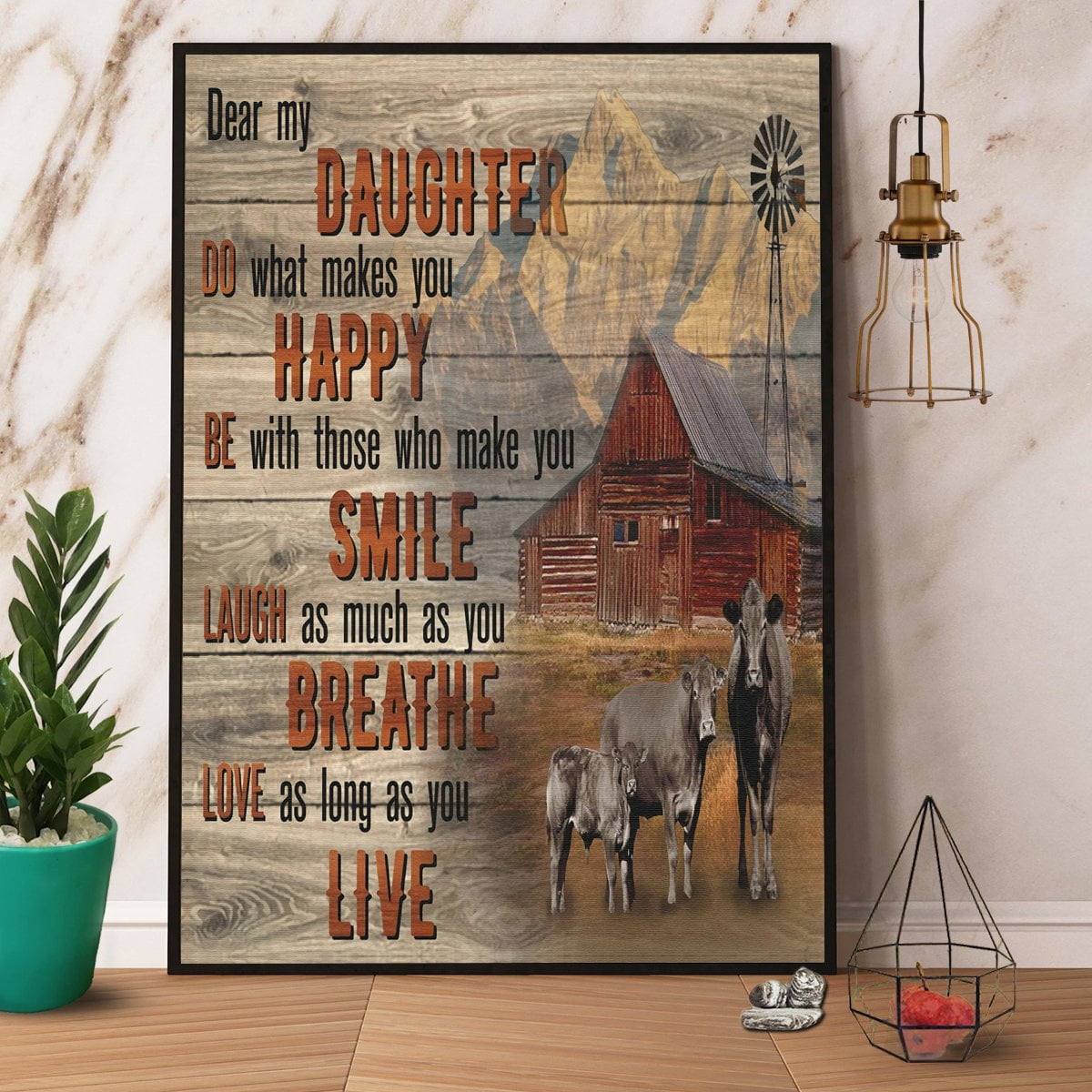 Angus Cow Dear My Daughter Do Happy Be Smile Laugh Breathe Love Live ...