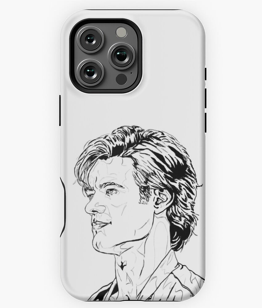 Angus MacGyver Line Art Portrait N1567 Phone Case for iPhone 17 16 15 ...