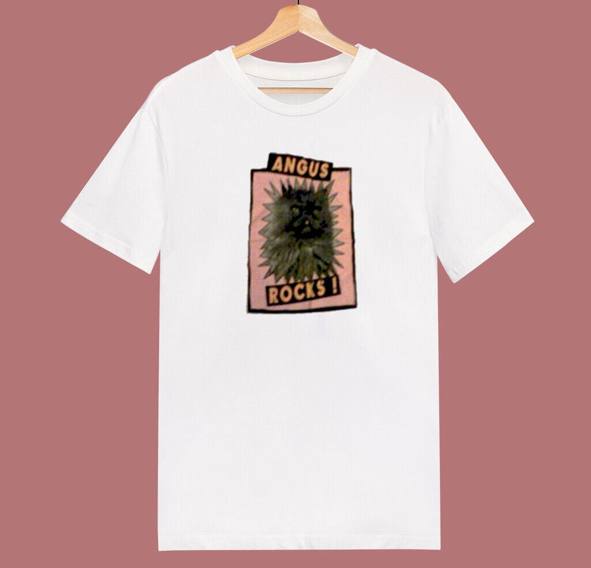 Angus Rocks Cat 80s T Shirt - Walmart.com