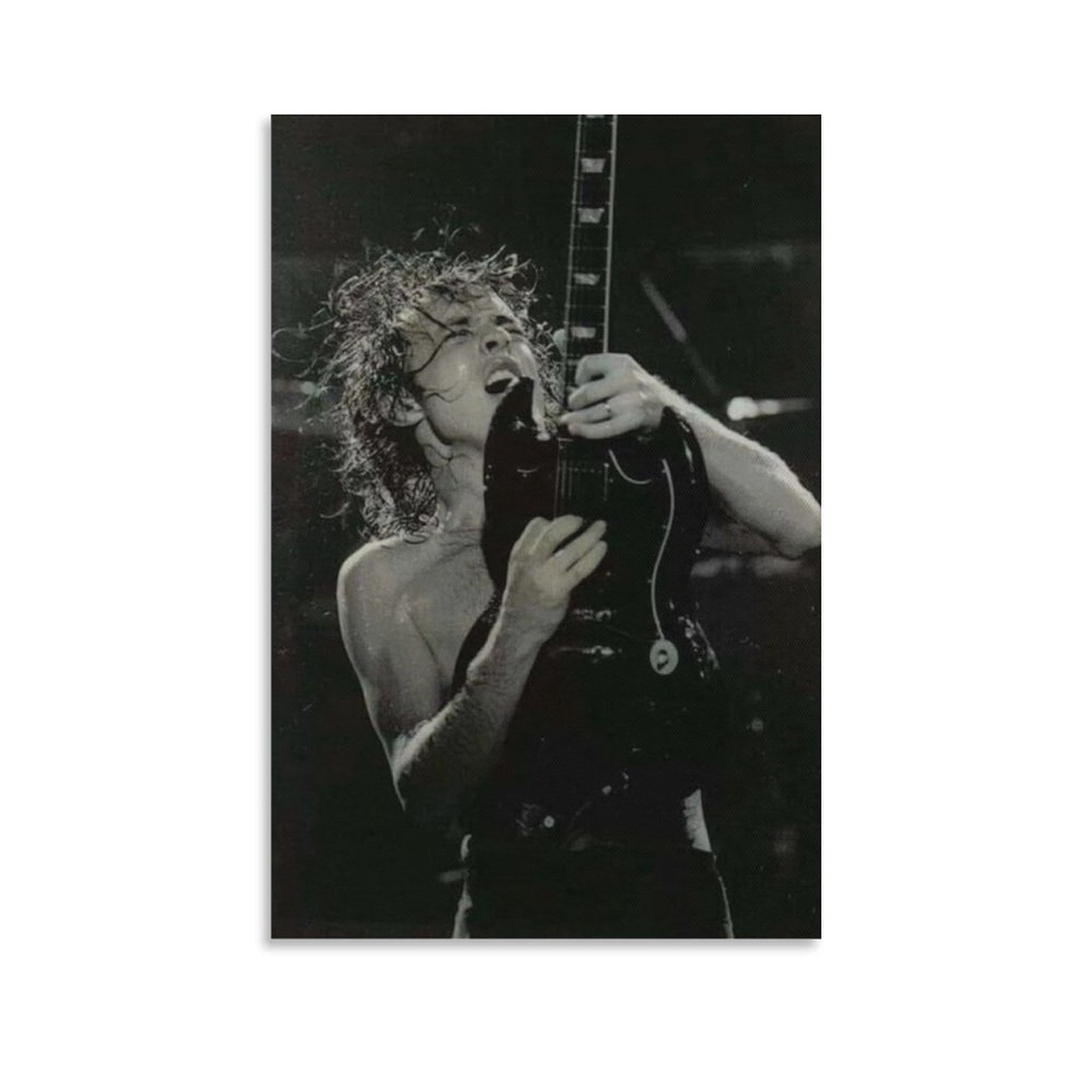 Angus Young Art Poster Painting On Canvas Wall Art Poster Scroll ...
