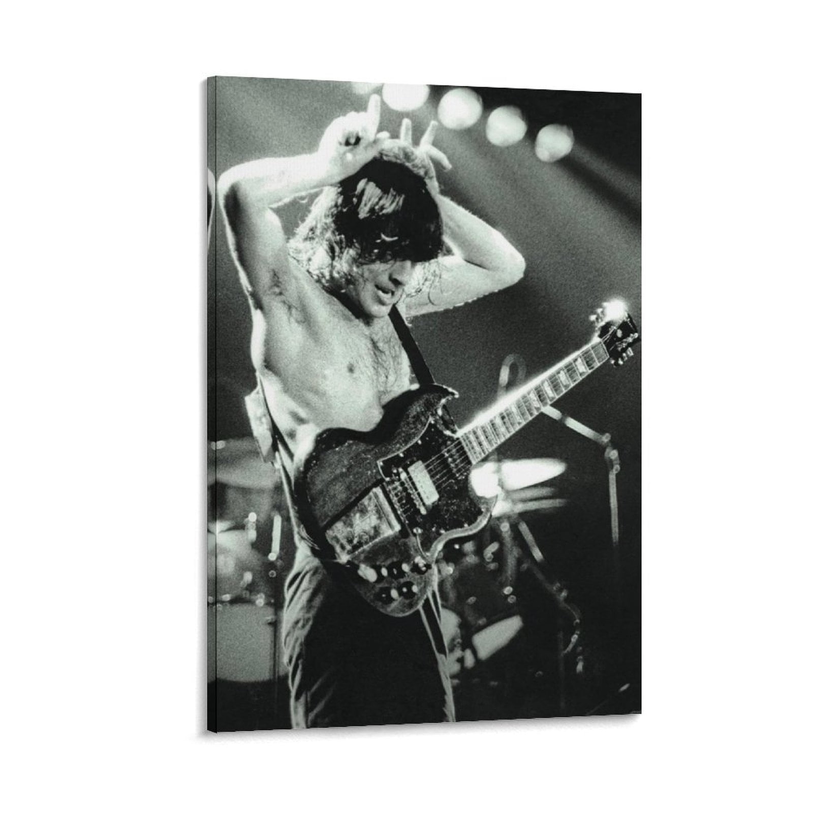 Angus Young Canvas Poster Canvas Poster Wall Art Picture Prints Hanging ...