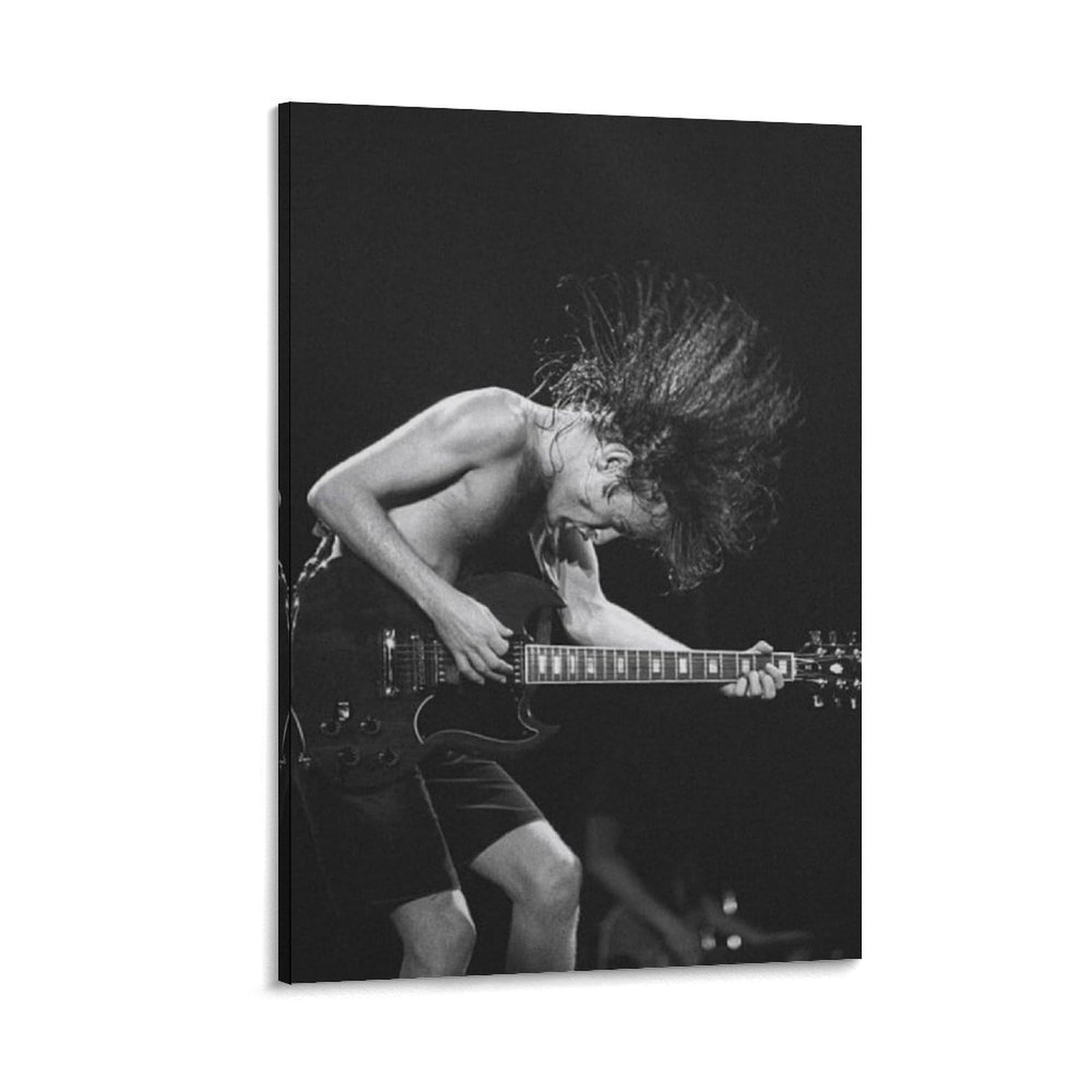Angus Young Canvas Poster Poster Cool Artworks Painting Wall Art Canvas ...