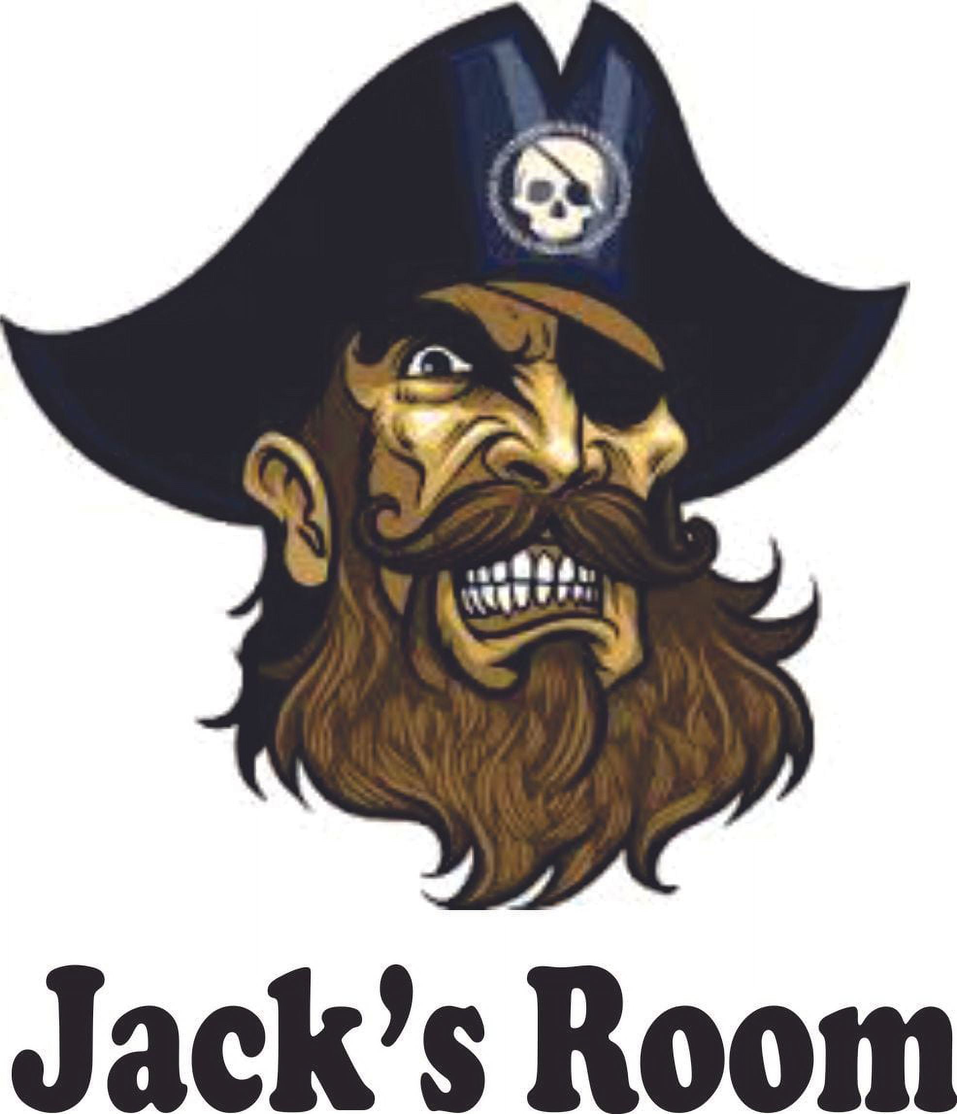 Angy Pirate Face Personalized Name Custom Names Pirate Ship Wall Decals ...