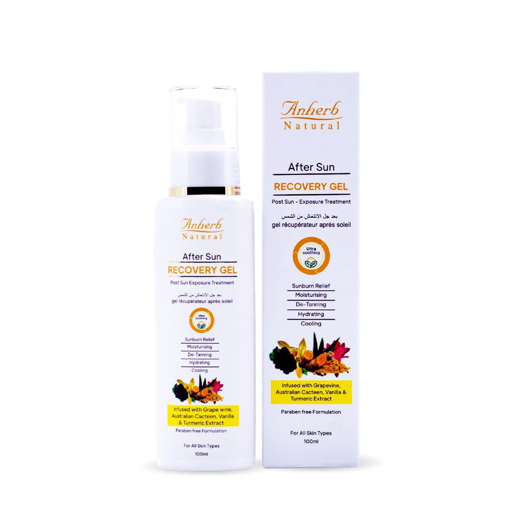 Anherb Natural After Sun Recovery Gel | Uva And Uvb Protection ...