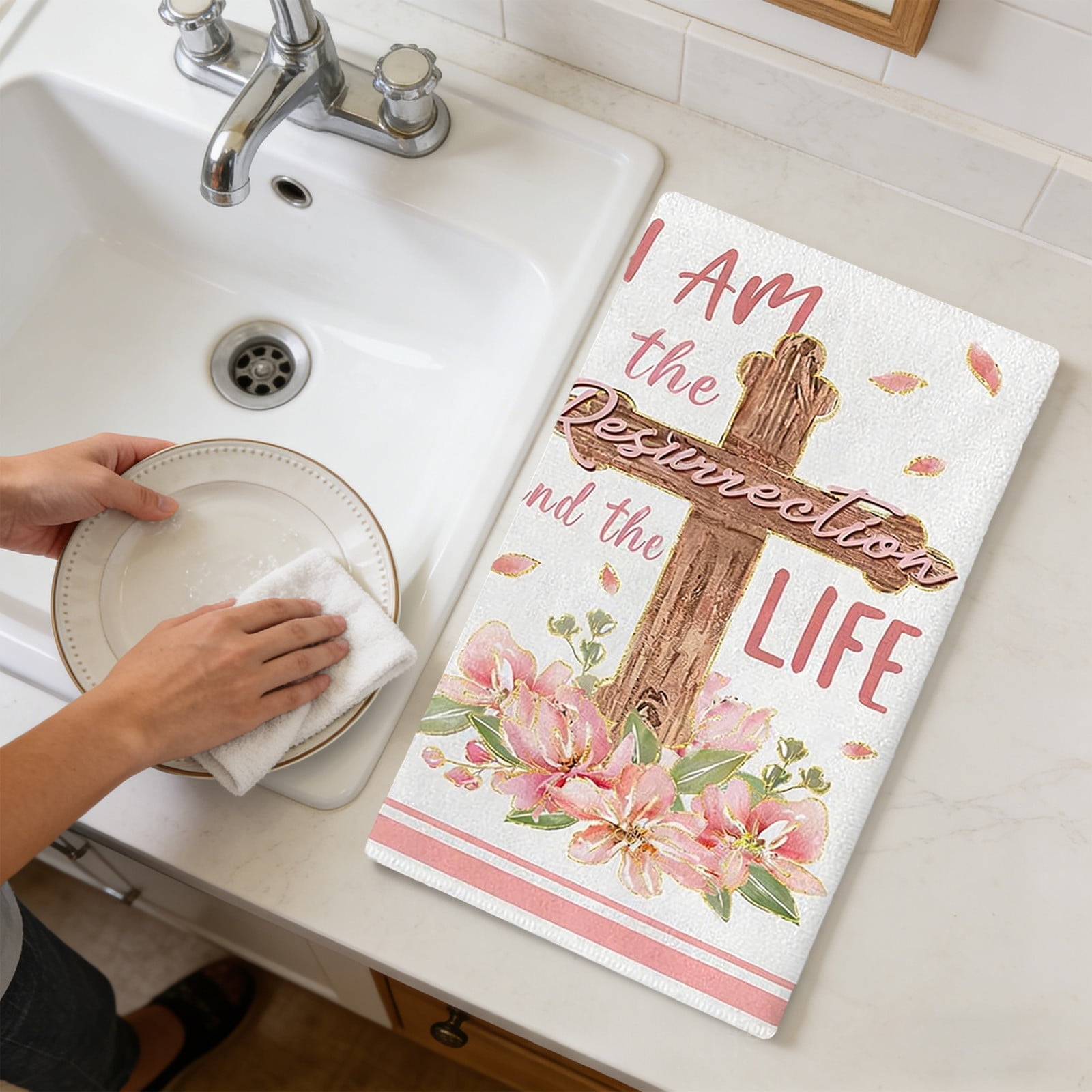 Anhility Easter Home Kitchen Towels, Housewarming Gifts Hand Towels for ...