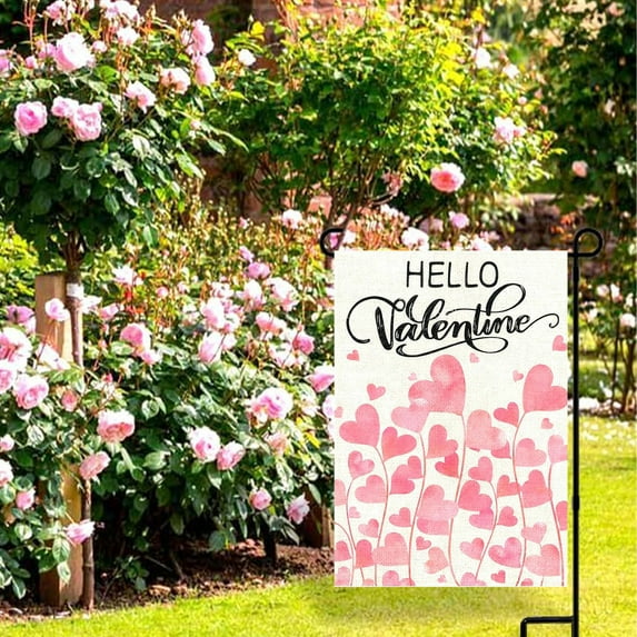 Anhility Valentines Day Garden Flag 12x18 Inch Vertical Double Sided ...
