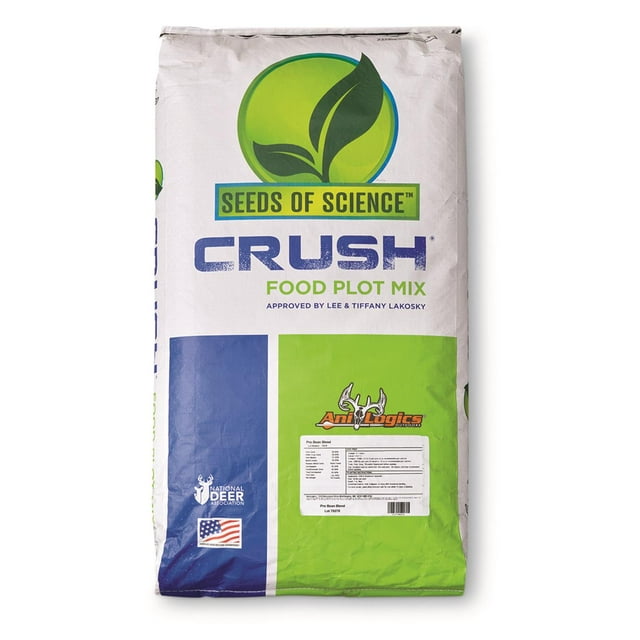 Ani-Logics CRUSH Pro Soy Bean Blend, Bulk 50 lb. Bag for Deer Food Plot ...