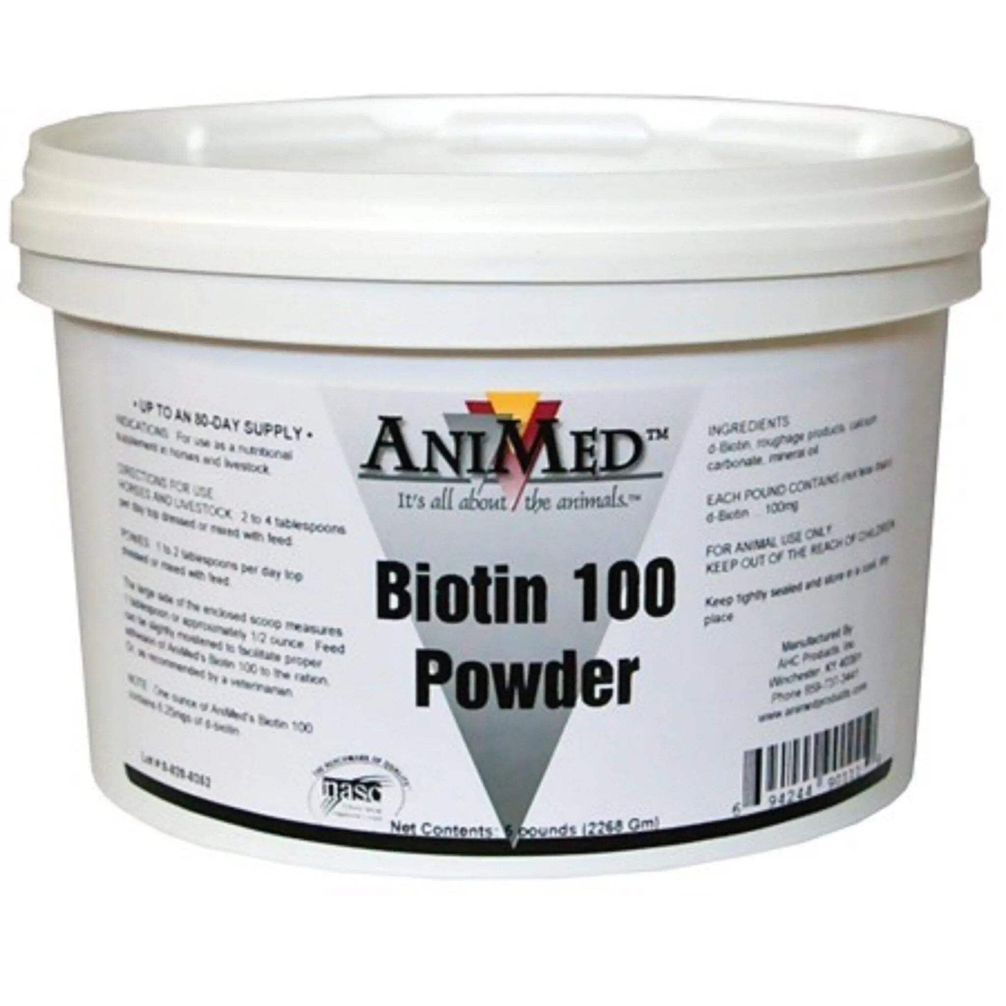 AniMed Biotin 100 Powdered Horse Supplement 5 lbs. - Walmart.com