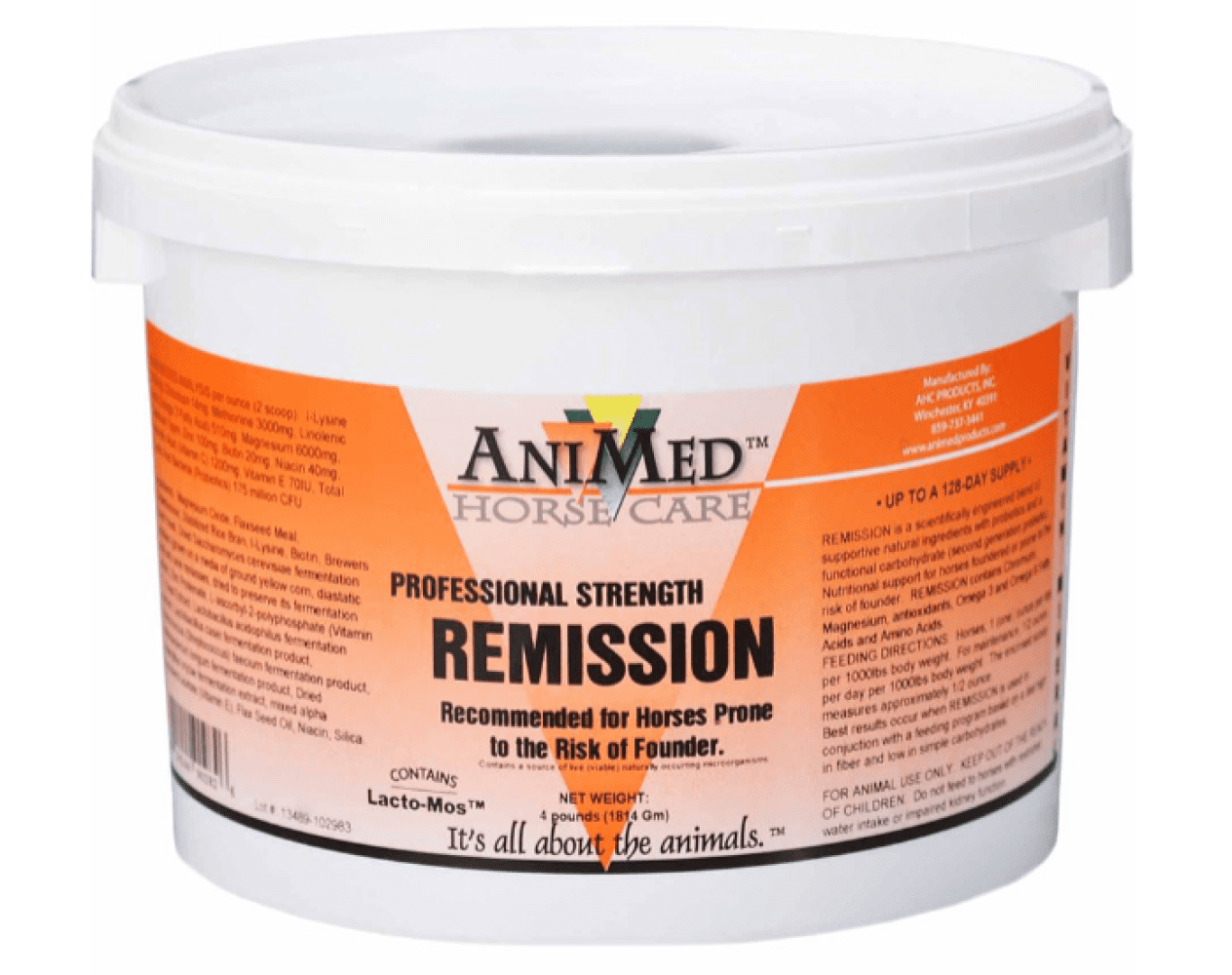 AniMed Professional Strength Remission Horse Vitamins Supplement, 4 LBs ...