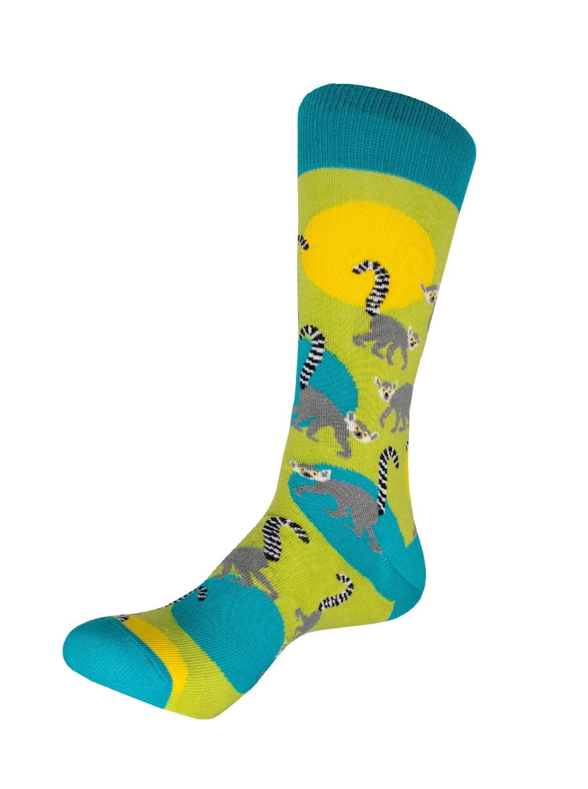 AniSox Small Ring-Tailed Lemur Socks by Deluxebase | US 5-9 | Organic ...
