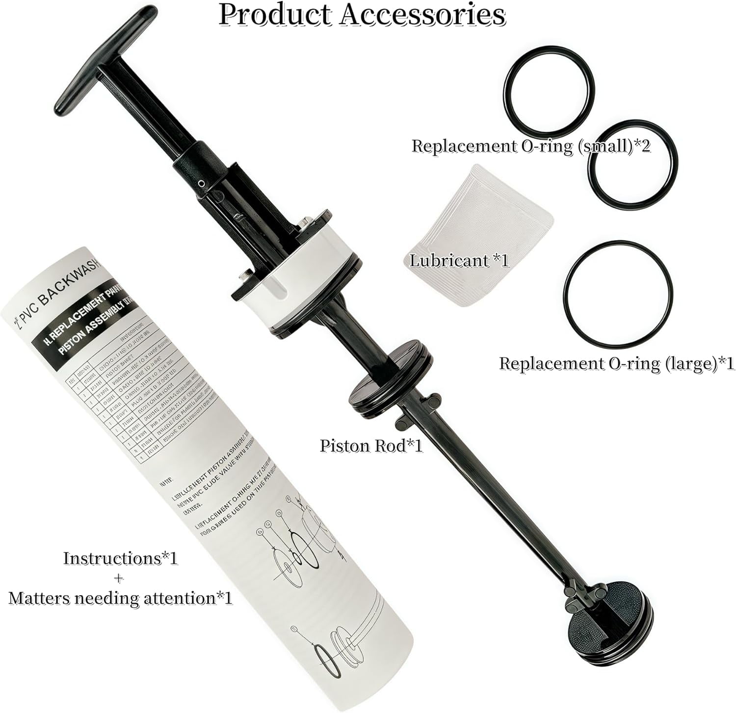 Aniceparthy 273241 PVC Slide Valve Piston Rod Assembly 2 Inch ...