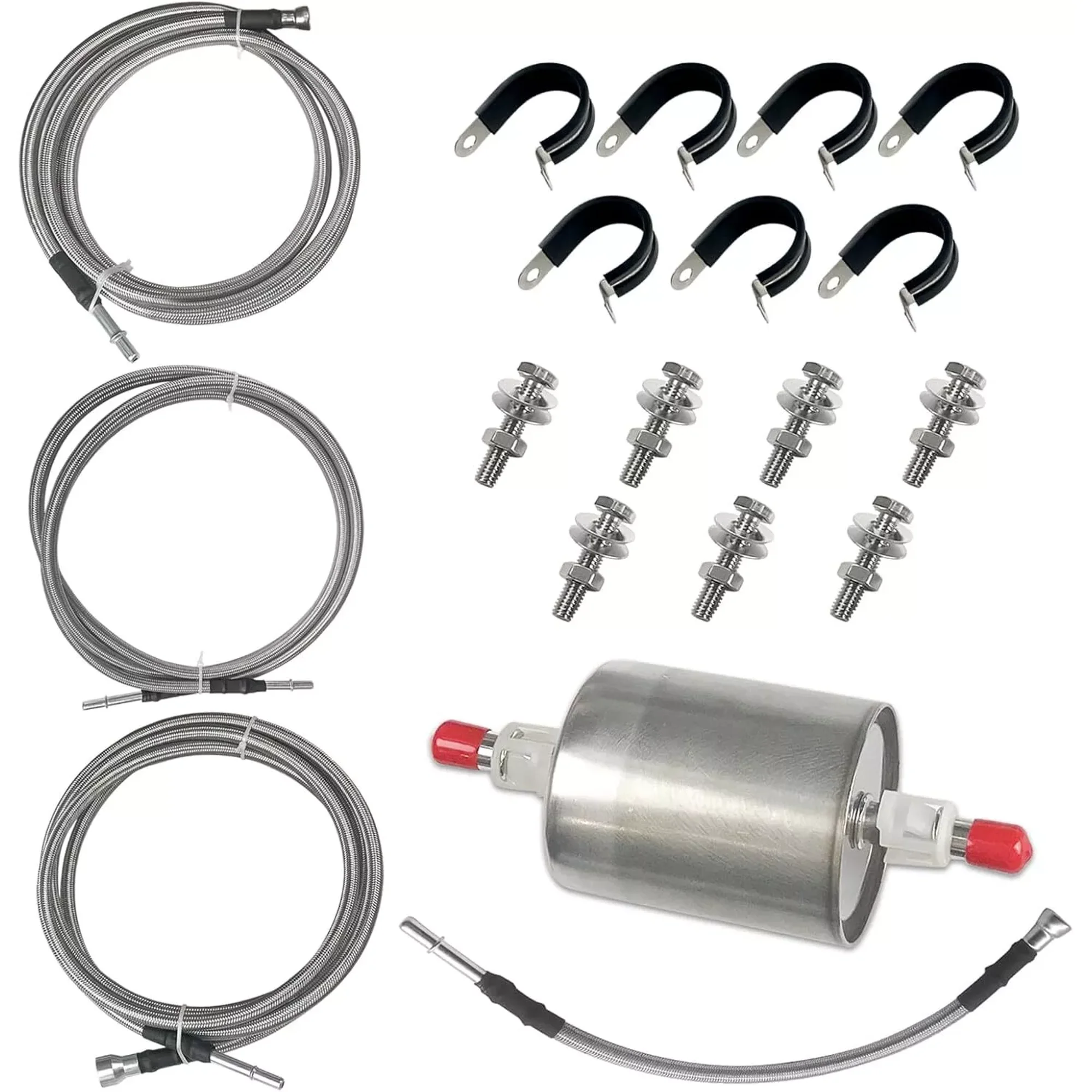 Aniceparthy 819840 819-840 SS Braided Fuel Line Quick Fix Kit Fit for ...