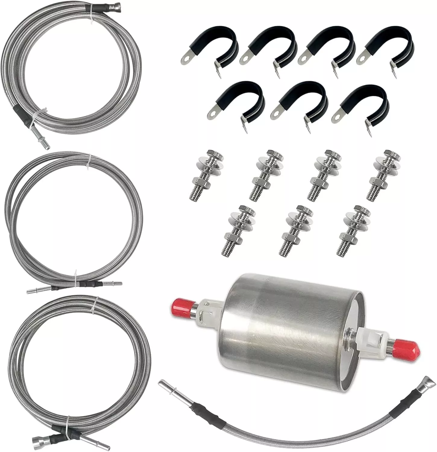 Aniceparthy 819840 819-840 SS Braided Fuel Line Quick Fix Kit Fit for ...