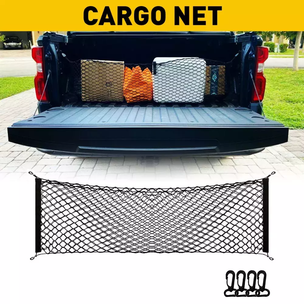Aniceparthy Envelope Style Trunk Cargo Net Fit for Chevy Silverado ...