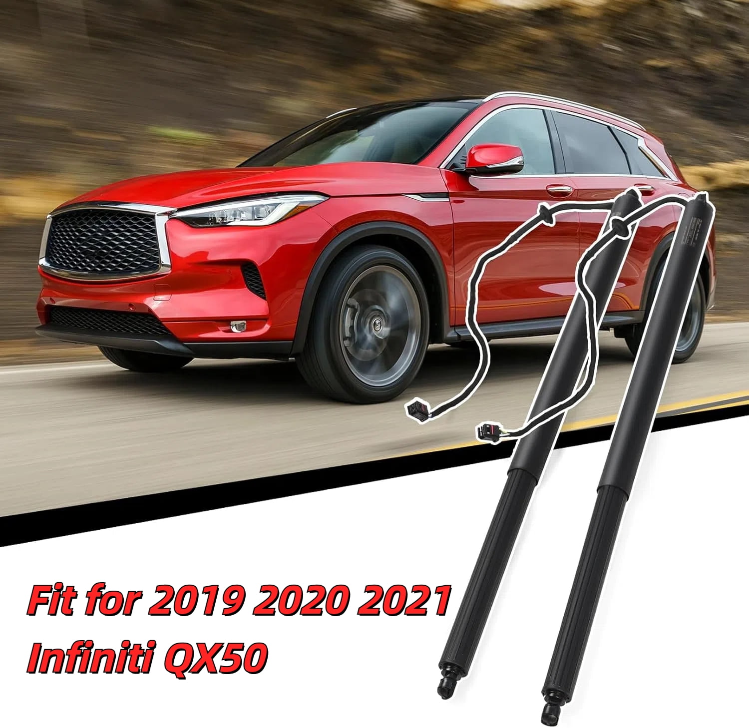 Aniceparthy Rear Left & Right Tailgate Power Lift Support Shock Strut ...