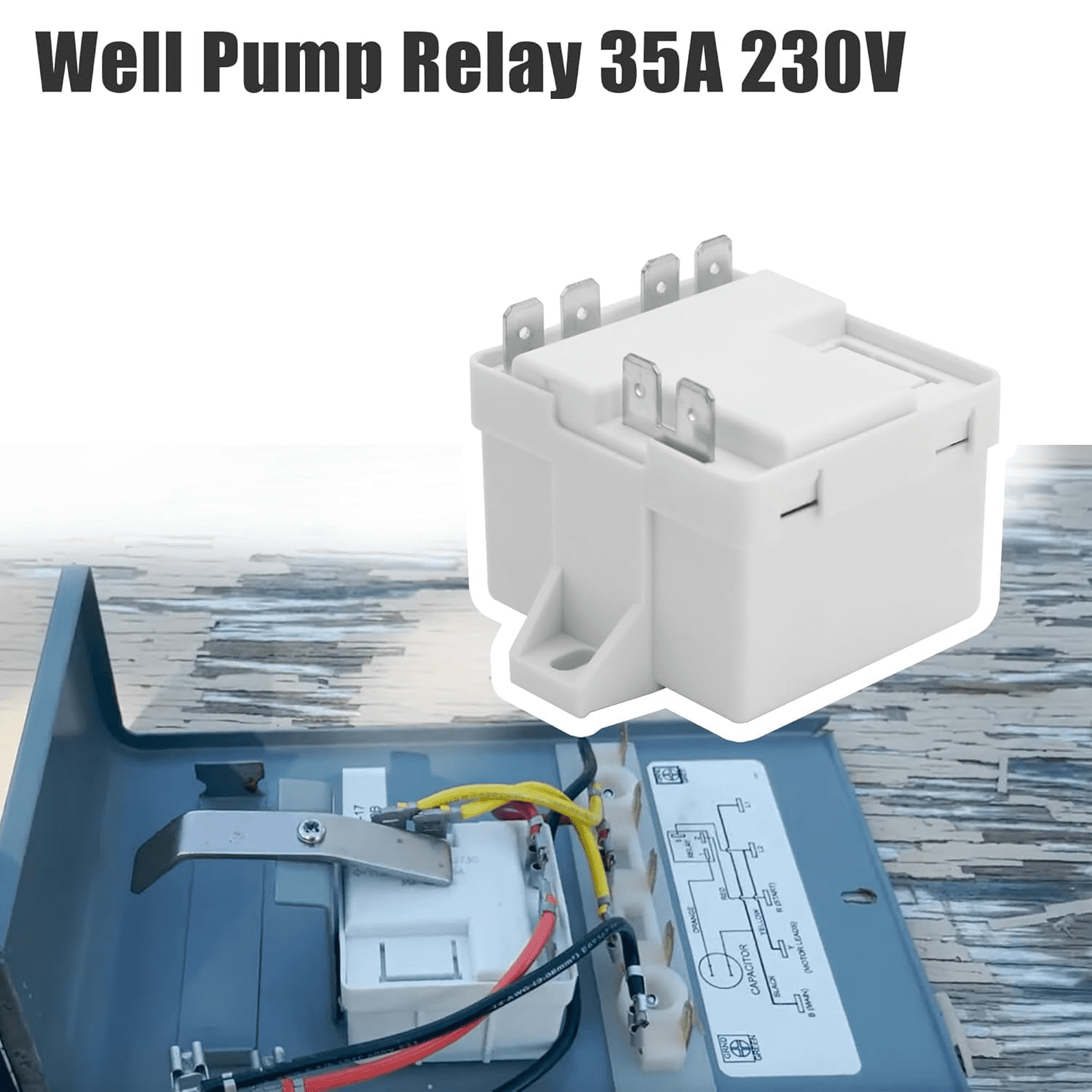 Aniceparthy Well Pump Relay, Control Box Fit for Franklin Control Boxes ...