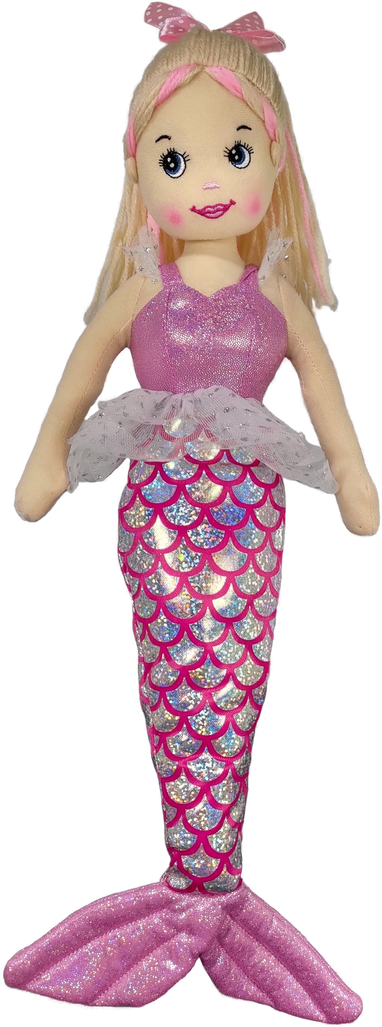 Anico Colorful Mermaid, 18" (Blonde Hair with Pink Skirt) - Walmart.com