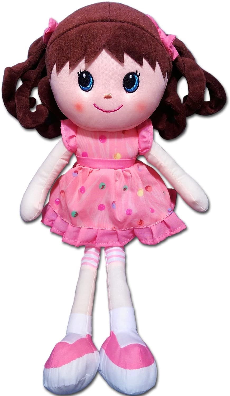 Anico Well Made Play Doll for Children Sidney Doll, 15" Tall, Pink ...