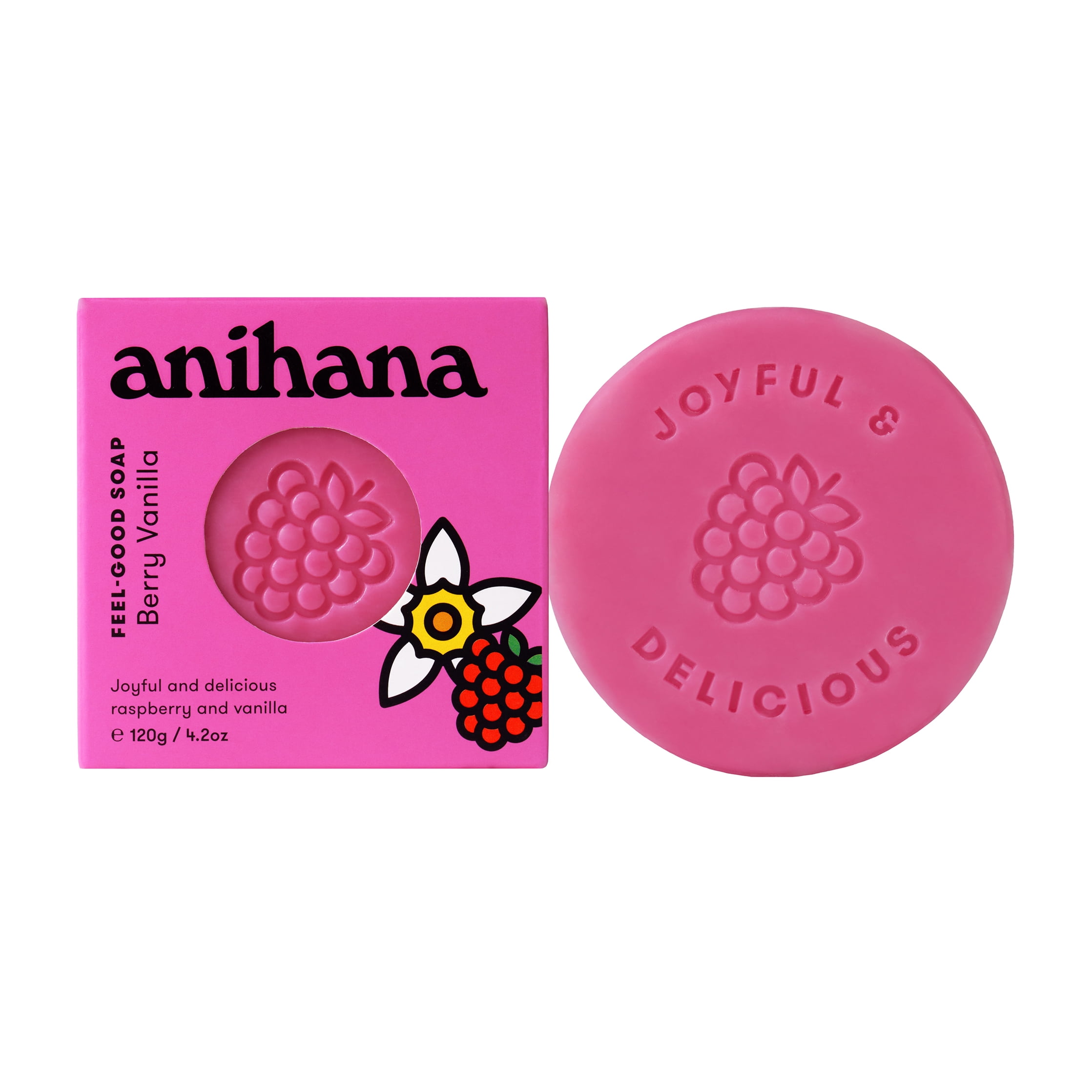 Anihana Feel-Good Soap Berry Vanilla for All Skin Types 4.2oz - Walmart.com