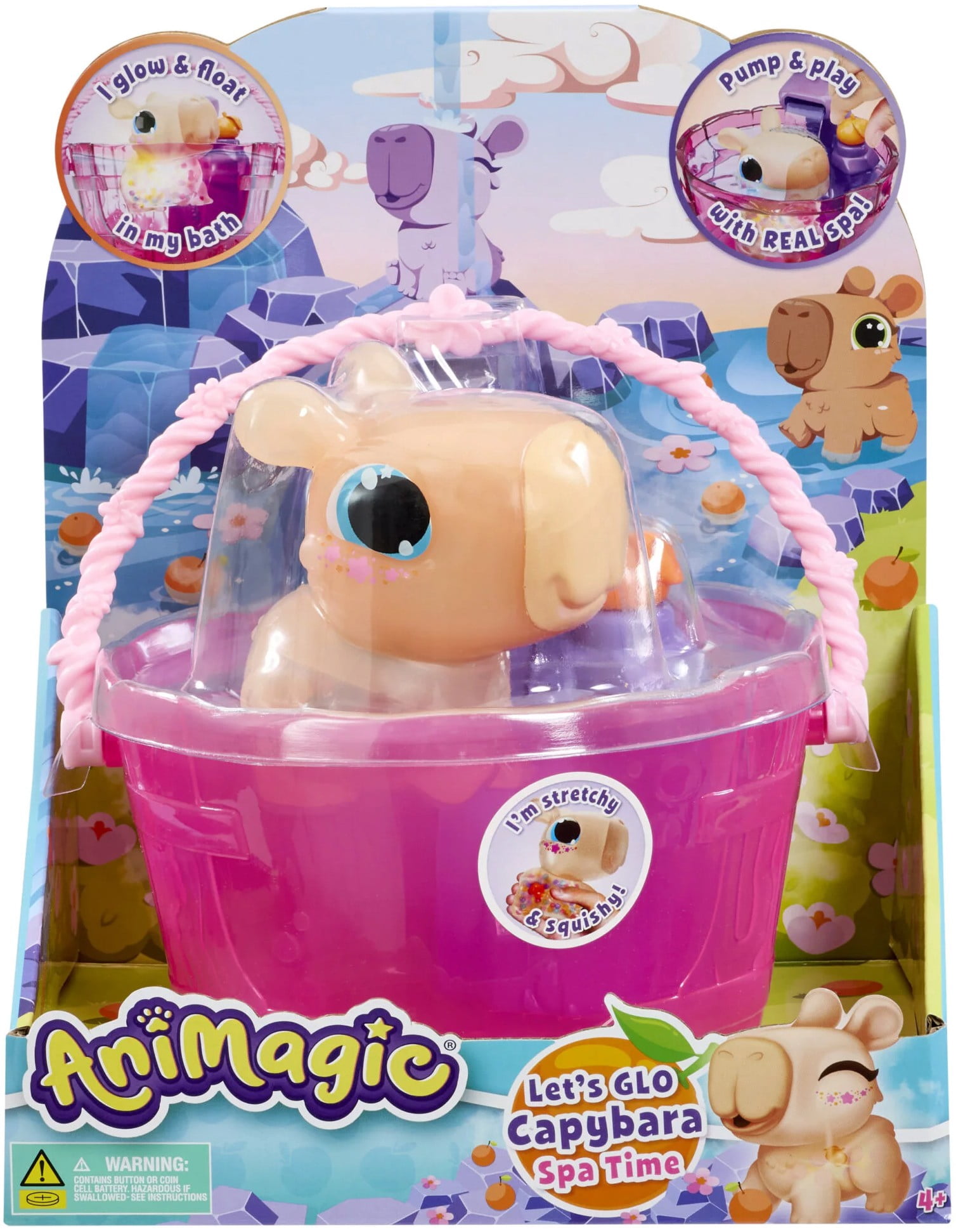 Animagic Let's Glo Capybara Spa Time Figure Set - Walmart.com