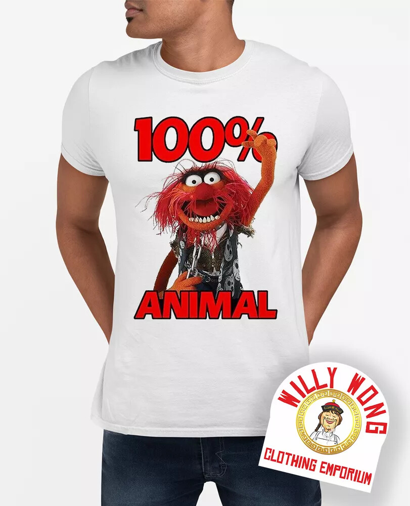 Animal 100% T-Shirt Movie Retro Classic Original Sci Fi Music Muppet ...