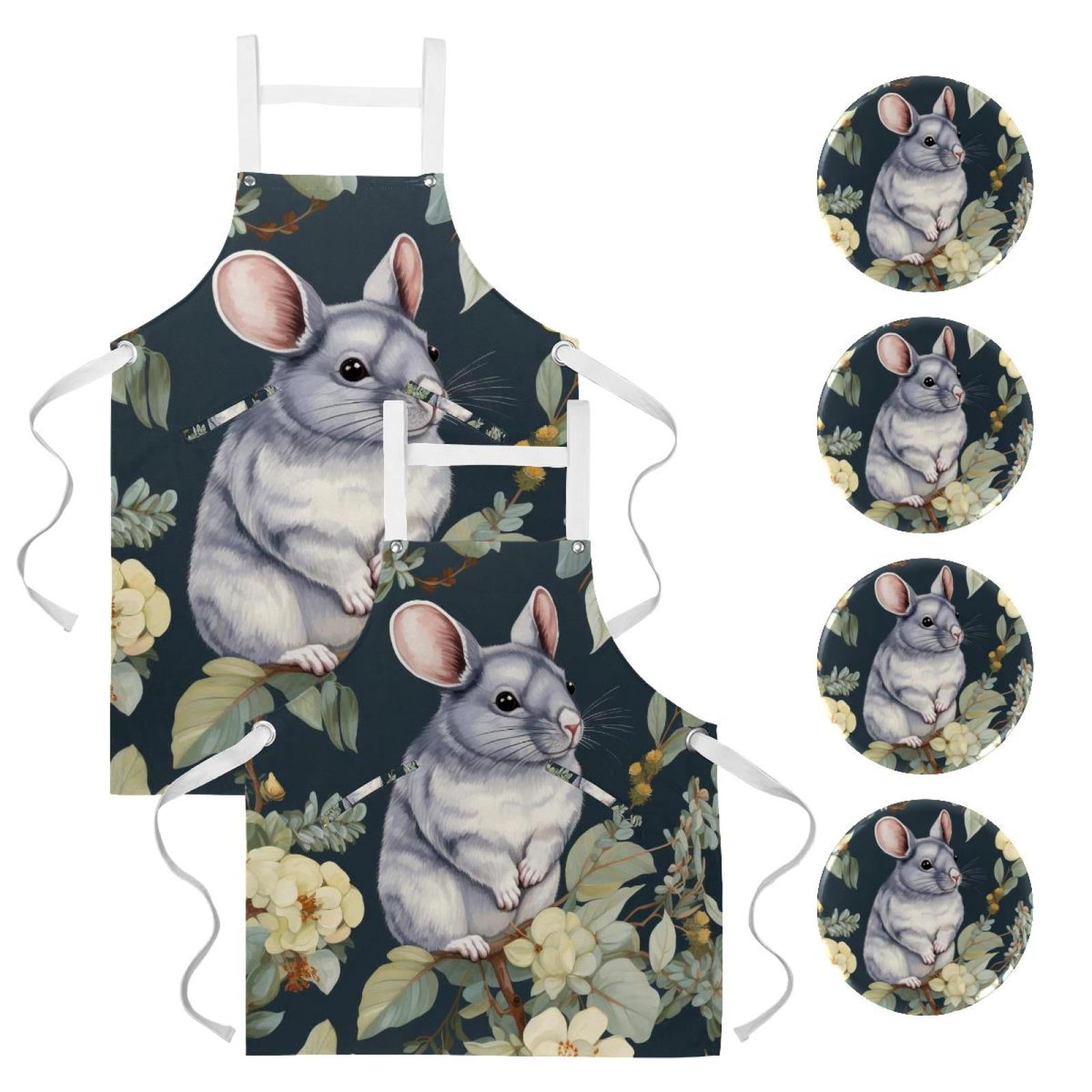Animal 2 Pack Waterproof Chef Apron with Pockets and Badge – Includes ...