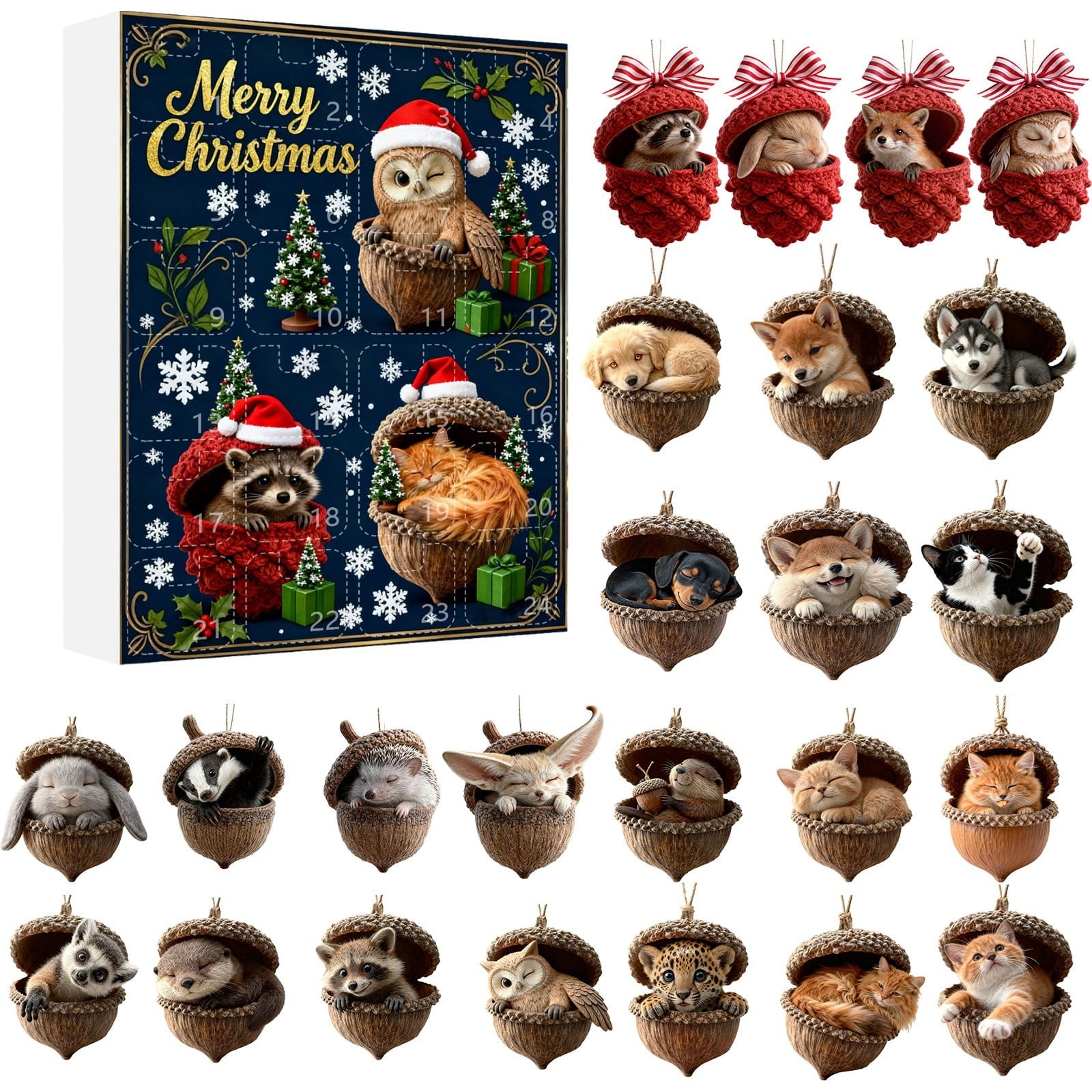 This Animal 2D Pendant Countdown Will Color To Your Holiday Season And ...