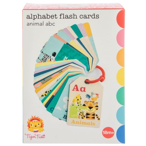 Tiger Tribe: Alphabet Flash Cards – Animal ABC - 26 Educational Double ...