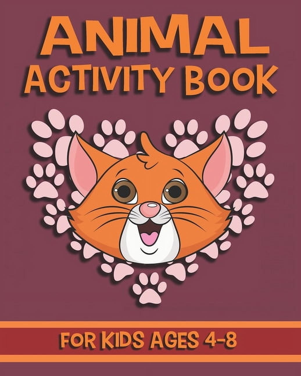 Animal Activity Book For Kids Ages 4-8 : Fun Animal Activity Book ...