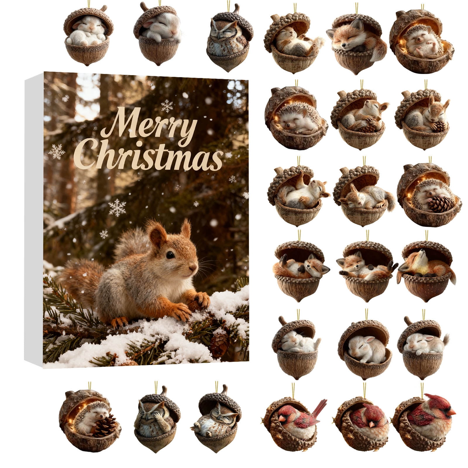 Animal Advent Calendar 2025 24 Cute Animal for Kids 24 Days Christmas ...