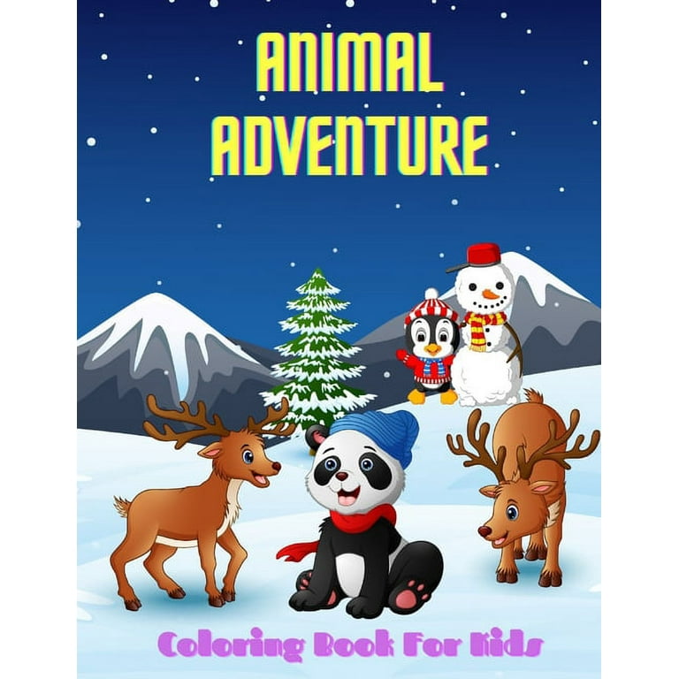 animal adventure coloring book