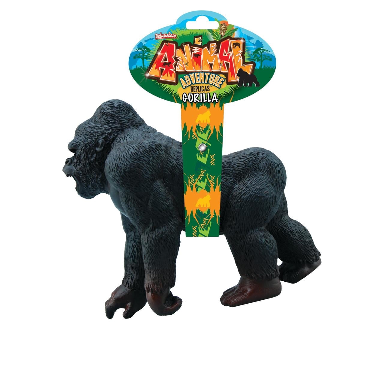 Deluxebase Wild Jungle Gorilla Animal Adventure Replica, Hand Painted ...