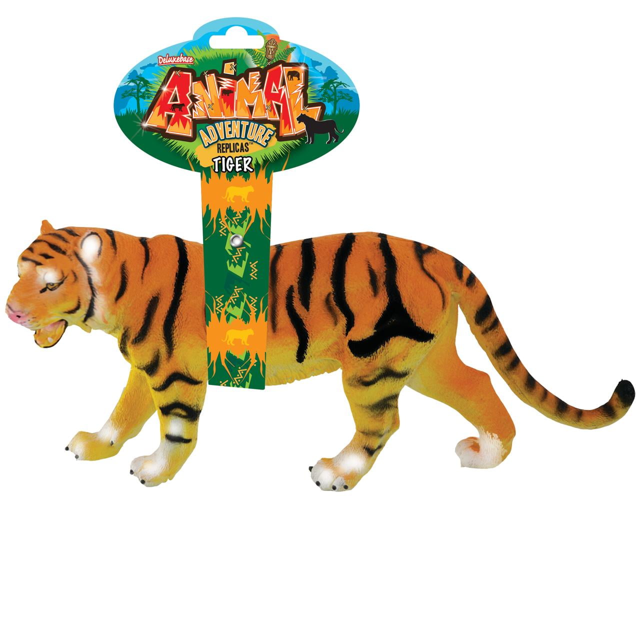 Deluxebase Tiger Animal Figure - Hand Painted Adventure Replica. Large ...