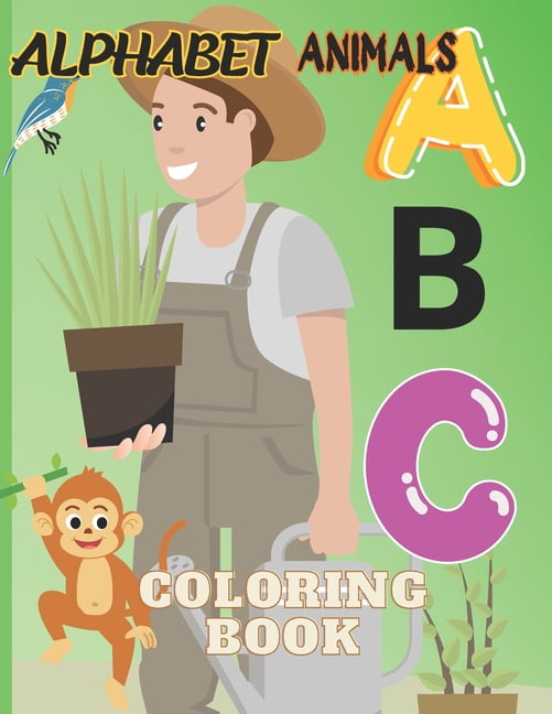 Animal Alphabet Adventure: A Coloring Book for Learning English Letters ...