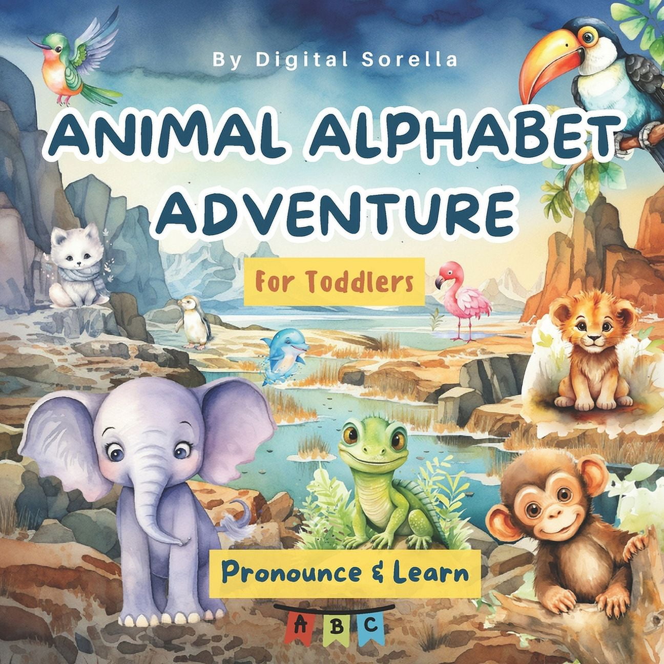 Animal Alphabet Adventure For Toddlers: A Pronounce and Learn ABC Book ...