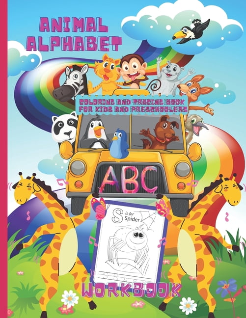 Animal Alphabet Coloring And Tracing Book For Kids And Preschoolers ...